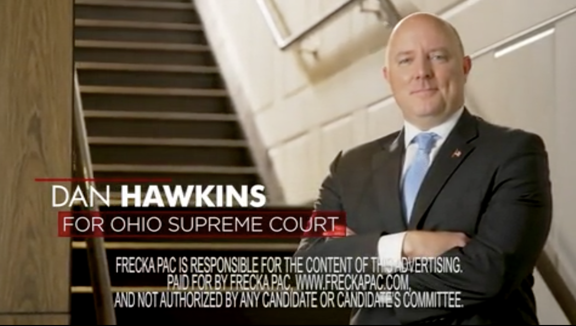 FRECKA PAC “DAN HAWKINS DELIVERS JUSTICE” AD - Judge the Ads Ohio
